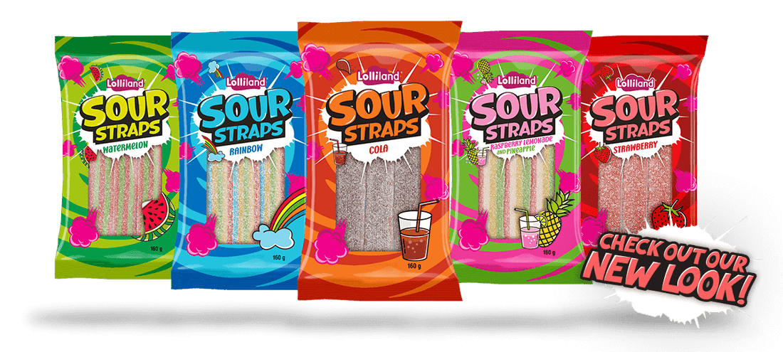 Lolliland Sour Straps 160g Collection – One Stop Lolli Shop