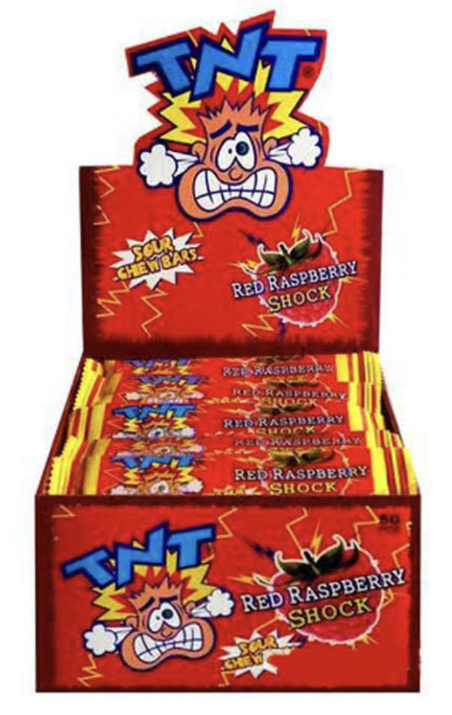 TnT Red Raspberry Sour Chew – One Stop Lolli Shop